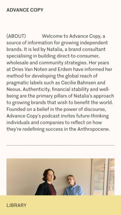 Advance Copy – Klikkenthéke